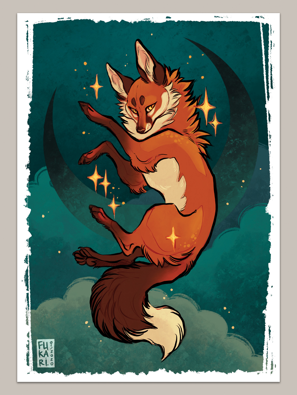 Goodnight Fox - fuki-stuff.com